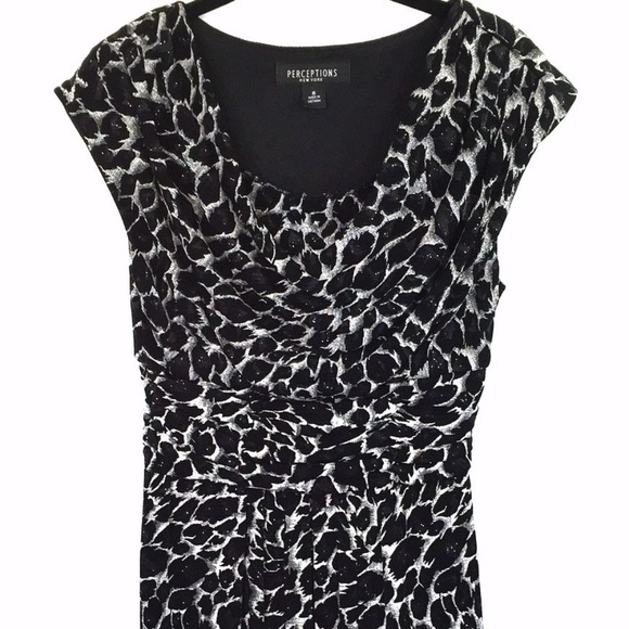 Perceptions | Dresses | Perceptions New York Cap Sleeve Lined Dress Sz ...